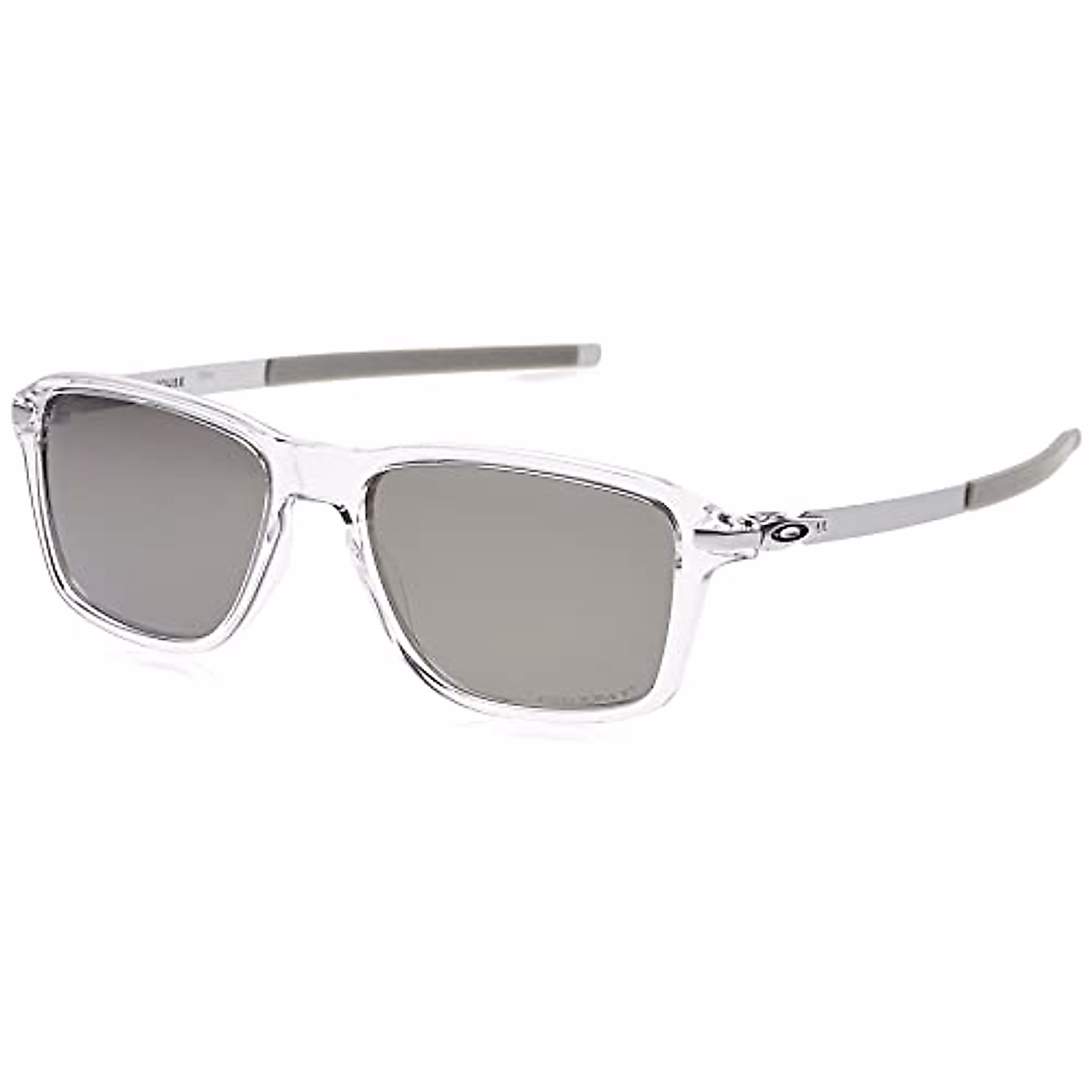 Oakley Men's OO9469 Wheel House Square Sunglasses, Polished Clear/Prizm Black Polarized, 54 mm