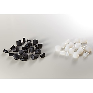 Serene Valley Replacement Feet and Bumpers for Stainless Steel Sink Grid SVGP01, Supersoft Silicone Material, Both Black and Clear Color Sets Included