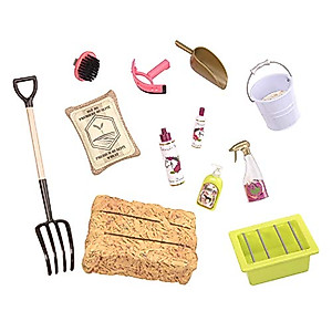 Our Generation by Battat- Hay and Neigh Horse Care Set- Toys, Doll Clothes & Accessories for 18-inch Dolls- Ages 3 Years and Up