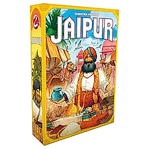 Jaipur Board Game - Strategy Trading Game for Ages 10+, 2 Players, 30 Min Playtime, New Edition by Space Cowboys
