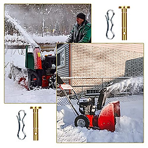 SAVITA 10pcs 0.5x0.25x1.6in Shear Pins for Snowblower and 10pcs Cotter Pins Replacement Parts for Cub Cadet 738-04124A 714-04040 Snow Blower MTD Craftsman Cub Cadet for Troy Bilt