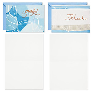 Hallmark Funeral Thank You Cards, Abstract Watercolor (24 Thank You for Your Sympathy Cards with Envelopes)