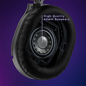 Turtle Beach Recon 70 Multiplatform Gaming Headset for PS5, PS4, Xbox Series X|S, Xbox One, PC & Mobile w/ 3.5mm Wired Connection - Flip-to-Mute Mic, 40mm Speakers, Lightweight Design, Black
