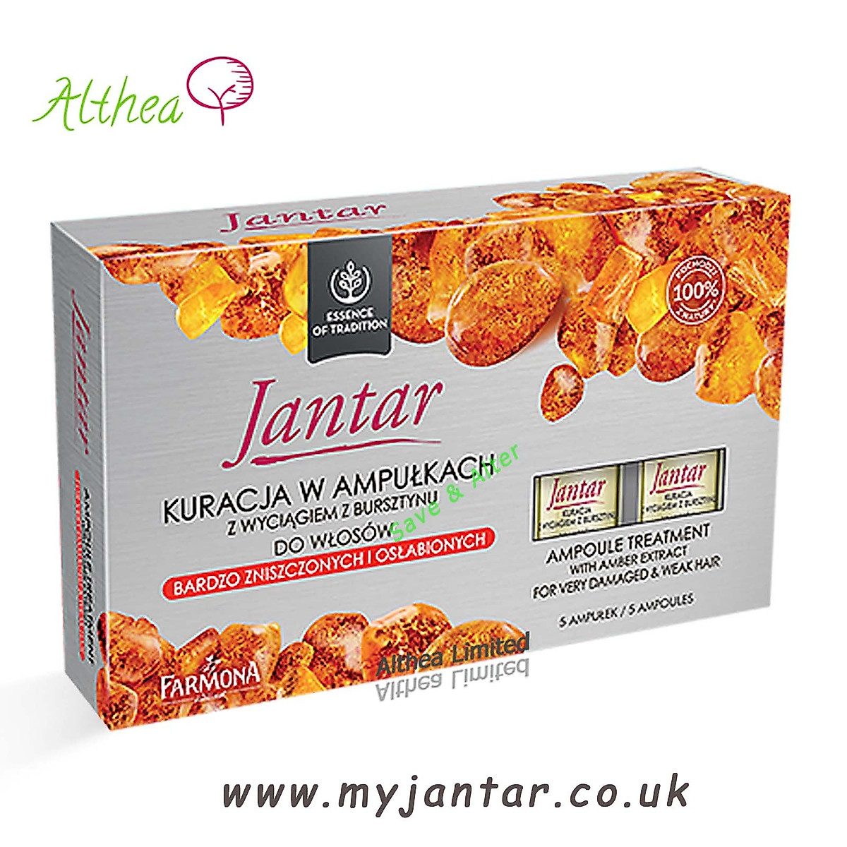 Farmona Jantar Mist Spray Conditioner Amber Extract for Dry Brittle Hair 200ml