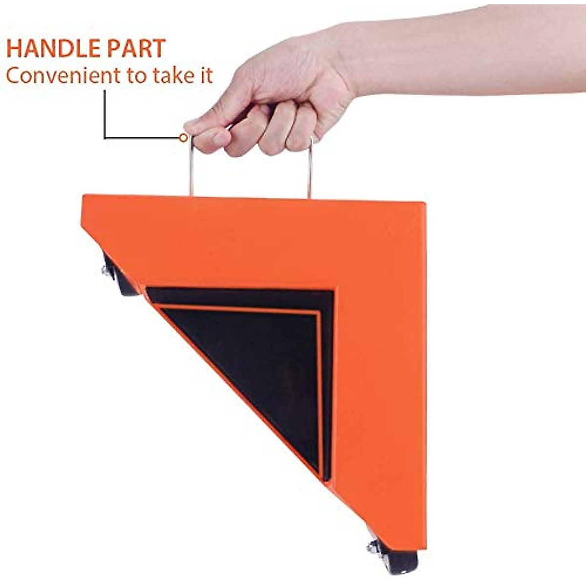 SPACEKEEPER Desk Cabinet Corner Mover Dolly Furniture Dollies Roller with 1380 LB Load Capacity for Furniture Moving Cart (Set of 4)