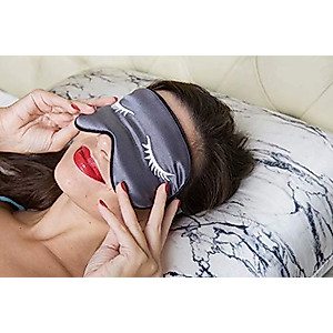 BlueHills Luxury Silk Pillowcase Gift Set - 100% Pure Mulberry Natural Soft Both Sides Silk Pillowcase 2 Pack for Hair and Skin & 1 Pure Silk Eye Mask Gift Box 3 Piece Set Light Bronze King Size K015