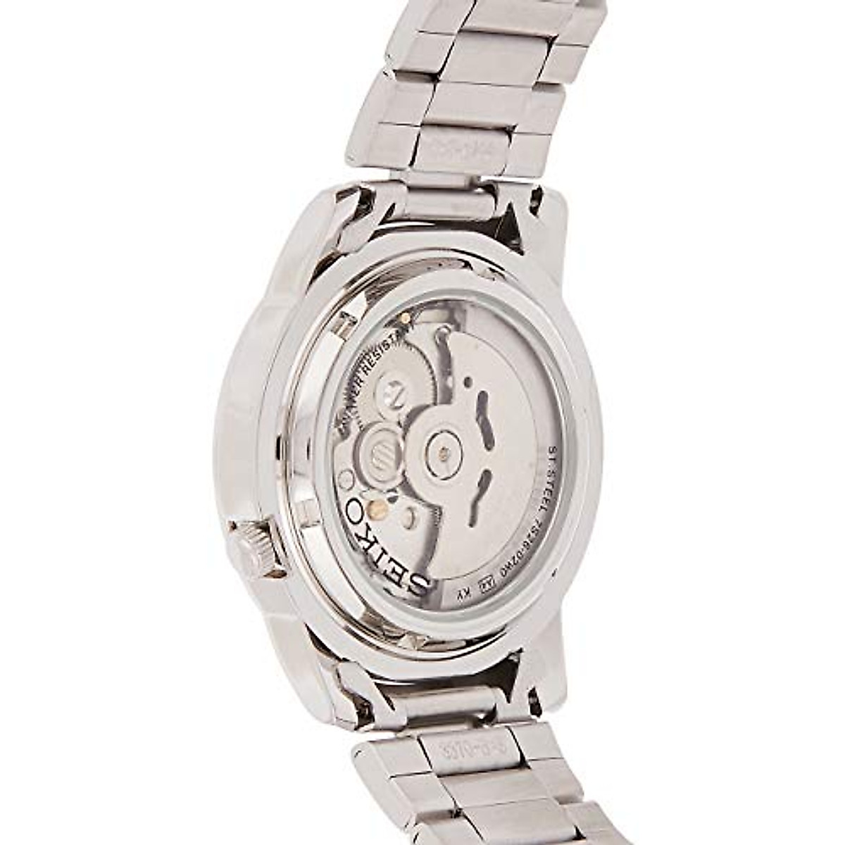 SEIKO Men's SNKK25 5 Stainless Steel White Dial Watch