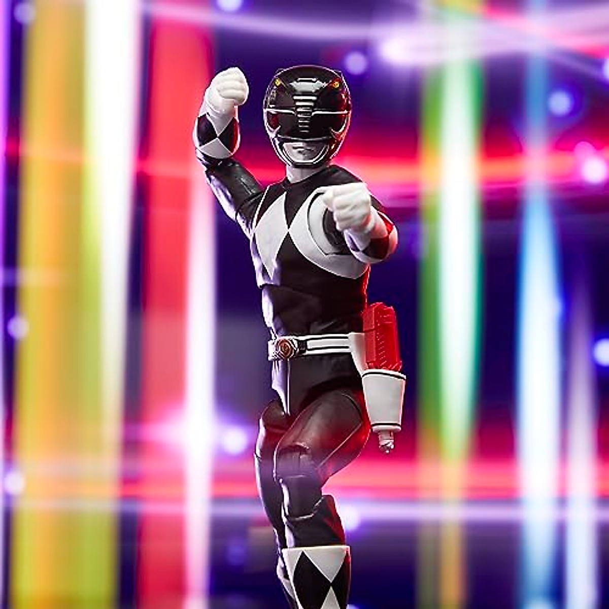 Power Rangers Lightning Collection Remastered Mighty Morphin Black Ranger 6-Inch Action Figure, Toys for Boys and Girls Ages 4 and Up