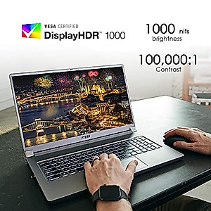 MSI Creator 17 A10SE-256 17. 3" FHD 144Hz 72% NTSC Thin Bezel, Close to 100% sRGB Creator Laptop Intel Core i7-10875H RTX2060 16GB 512GB NVMe SSD Win10PRO VR Ready