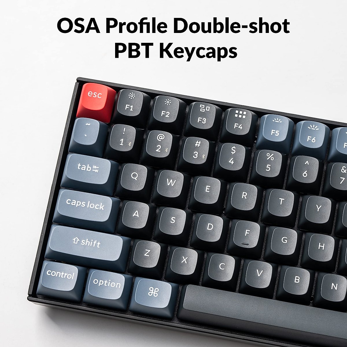 Keychron K2 Pro QMK/VIA Wireless Mechanical Keyboard, Custom Programmable Macro Wired Keyboard with Hot-Swappable K Pro Brown Switch White LED Backlight PBT Keycaps for Mac Windows Linux