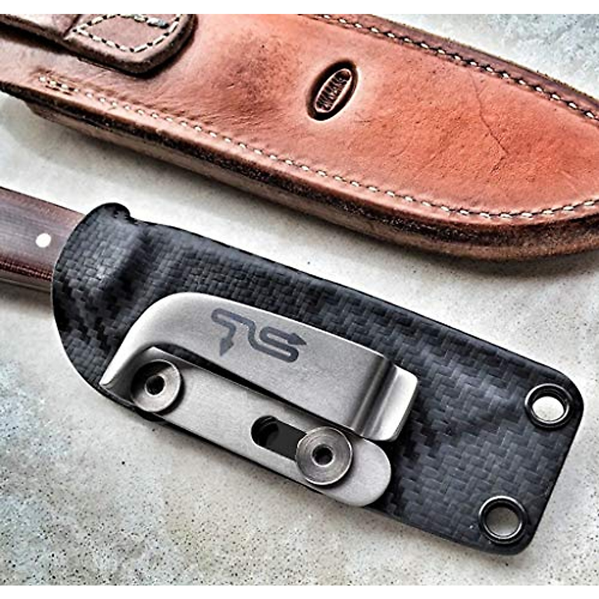 K-Sheath Clip- New Titanium Alloy Clip Fast Scabbard Clip for Kydex Sheath (Left-Clip Type)