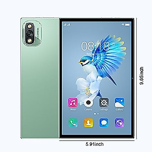 High Configuration 10.1inch Tablet, 4+32G Ultra-Thin HD Display (2.4G/5G WiFi, 256G), Android Tablet, Learning Game Video Office Tablet, Dual SIM Communication,Gift for Family