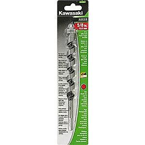 Kawasaki 841681 Power Auger Bit, 5/8-Inch x 6-1/2-Inch