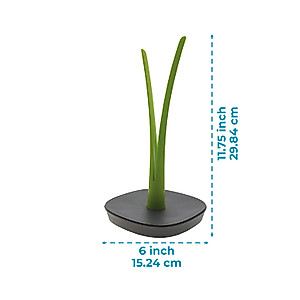 Comfify “Sprout” Decorative Paper Towel Holder or Toilet Paper Holder Vertical Countertop Paper Towel Stand or Toilet Roll Stand - Sturdy No-Slip Base - 11.75” x 6”