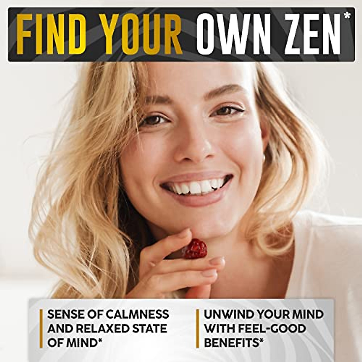 NOBLE NUTRITION Ashwagandha Gummies for Women & Men - Organic Ashwagandha Root Extract 1500 MG - Ashwagandha Supplements with 5-HTP & L-Tyrosine - 60 Calm Gummies