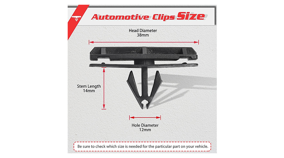 OTUAYAUTO Fender Flare Clips for Jeep Wrangler (30PCS)