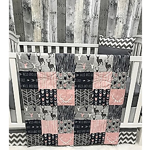 Baby Chevron, Baby Bedding, Woodland, Buck, Deer, Crib Bedding, Nursery Room, Babylooms