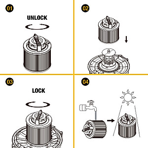 DEWALT DXVC4001 Cartridge Filter Replacement Fit for 4-5 Gallon Wet/Dry Vacuum Cleaners DXV04T, DXV05P, DXV05S, DXV08S, DXV06G