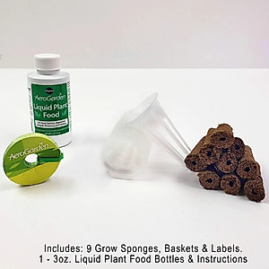 AeroGarden Grow Anything Seed Pod Kit for AeroGarden Hydroponic Indoor Garden, 9-Pod