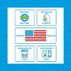 Re-Play Made in USA 10 Oz. Convertible No Spill Sippy Cup with Straw Cup Lid and Straw - Hard Spout Sippy Cups for Toddlers and Straw Sippy Cup Lids with 8.7" Straws - Leaf