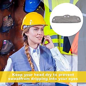 Hard Hat Sweatband, 8pcs Helmet Sweatbands, Hard Hat Liners Washable, Reusable Safety Hat Sweatband Snap on Hard Hat Accessories Helmet Comforter Pad Sweat Bands