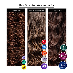 Red by Kiss Flexi Rods - Heatless Hair Curler for 90S Glamorous Bouncy Curls Beach Waves, No Slips, Sleep Styler (10" Length, 11/16" Diameter)