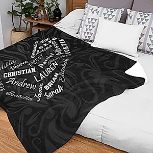 Personalized Grandchildren Names Fleece Blanket: Christmas Blanket, Grandma Gifts, Gifts for Grandma, Grandma Birthday Gifts, Birthday Gifts for Grandma, Christmas Throw Blanket (5060-fleece)…