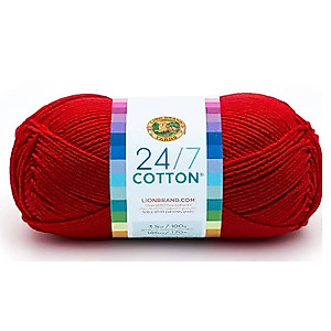 Lion Brand Yarn - 24/7 Cotton - 6 Skein Assortment (Autumn)