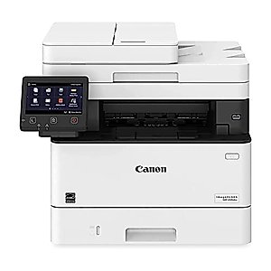 Canon imageCLASS MF455dw Wireless Monochrome All-in-One Laser Printer, Print&Copy&Scan&Fax, Duplex Printing, 40ppm, 600 x 600 dpi, 5" Color Touchscreen Display, Bundle with Lanbertent Printer Cable