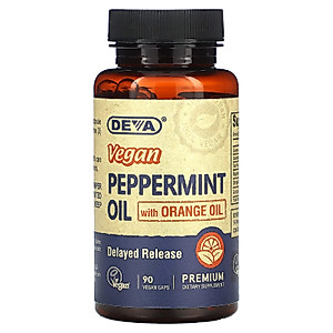 Deva Nutrition Vegan Peppermint Oil Delayed Release Capsules, 90 Count