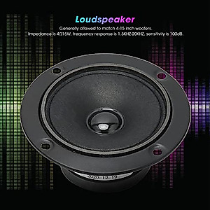 753 3in 4 Ohm Loudspeakers, 5W Speaker Audio Loudspeaker Tweeter Magnetic HiFi Treble Speaker