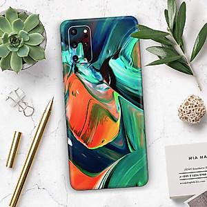 DesignSkinz Blurred Abstract Flow V47 Protective Vinyl Decal Wrap Skin Cover Compatible with The Samsung Galaxy S20 (Screen Trim & Back Glass Skin)