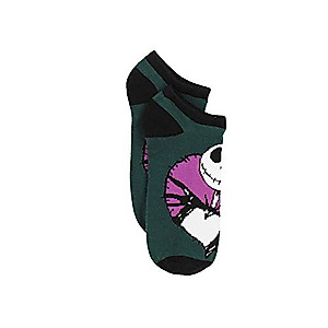 Disney The Nightmare Before Christmas Womens 6 pack Socks (9-11 Womens (Shoe: 4-10), Purple)