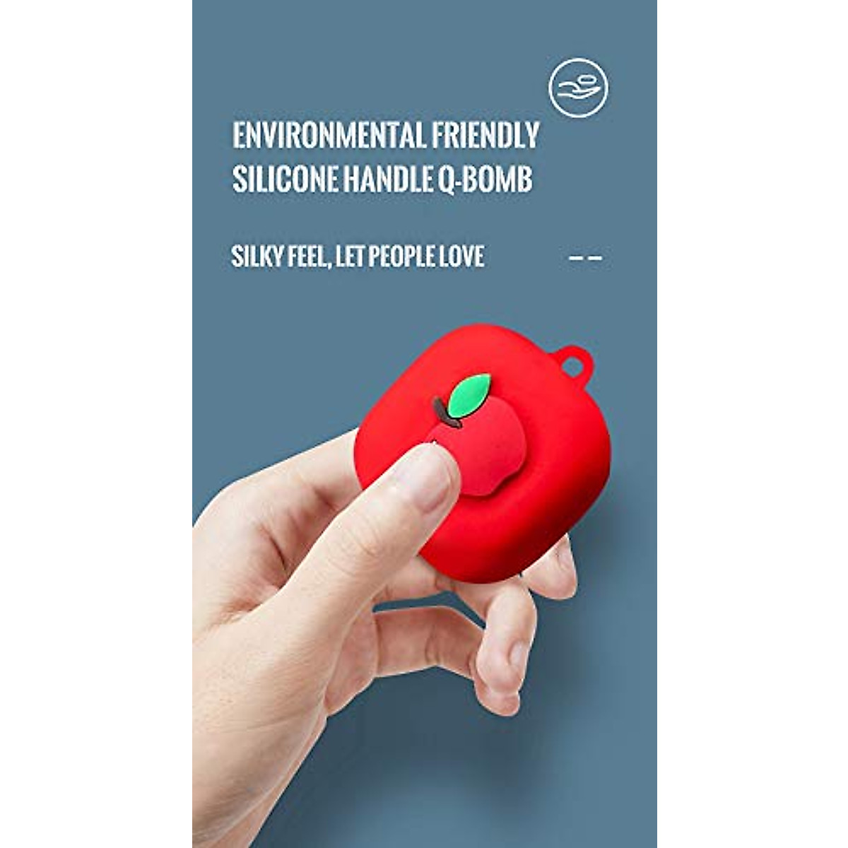 3D Fruit Headphones Case Compatible with Samsung Galaxy Buds Live(2020) Silicone Case with Lovely Accesories Kids Teens Girls Women Funny Kawaii Cover for Galaxy Buds Pro(2021) (Red Strawberry)