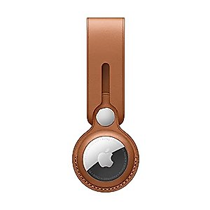 Apple AirTag Leather Loop - Saddle Brown
