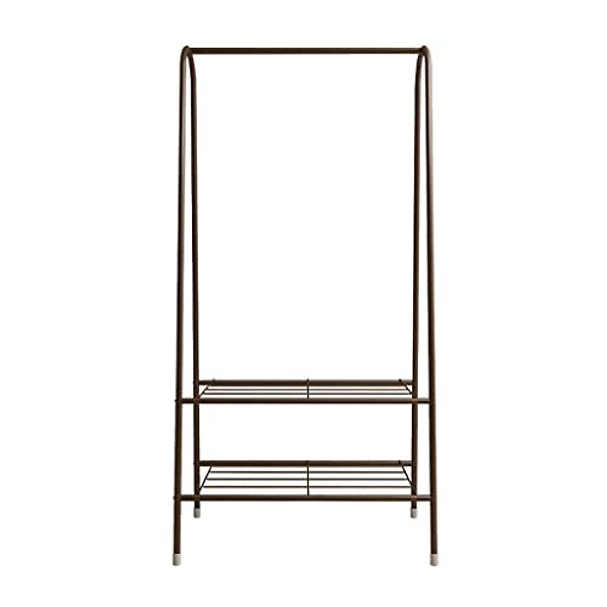 TJLSS Metal Coat Rack Floor Standing Drying Rail Simple Storage Shelf Folding Indoor Balcony Clothes Hanger Rack