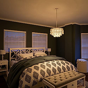 Kenroy Home 93409WH Shelley 1 Light Pendants, 20 Inch Width, White