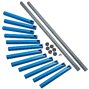 ROCKLER 6-Tier Lumber Storage Racks, Wall Mounting Shop, Basement, or Garage Organizer | Wall Storage Garage Shelf to Keep Lumber, Molding, & More - Workshop Organizers and Storage Hold up to 110 lbs