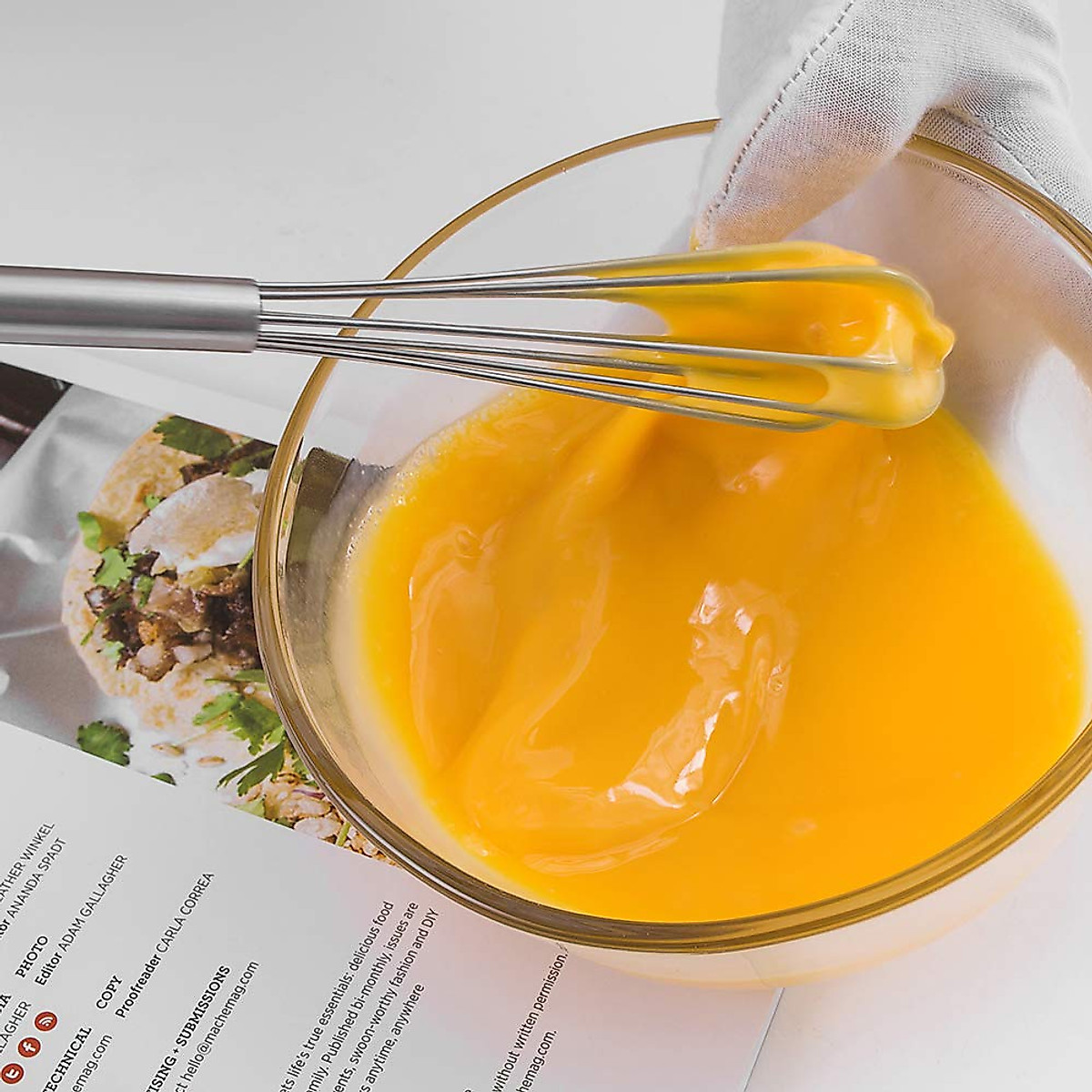 FLYINGSEA Whisk,Small Whisk,Mini Whisk,Stainless Steel Whisk,Wisk,Whisks for cooking,Cooking and Kitchen Gadget.