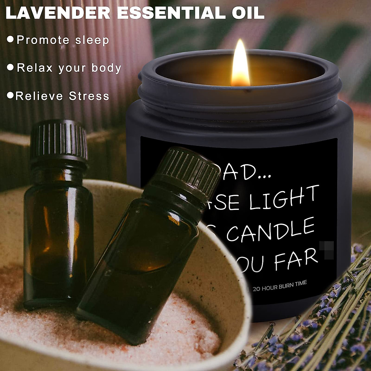 Being Your Favorite Child Funny Scented Candle, Best Mom & Dad Gifts, Unique Mother's Day Father's Day Gifts from Daughter Son Kids, Birthday Christmas Gift Ideas for Parents, Sandalwood Scented