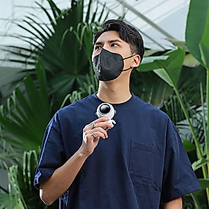 Amosfun Wearable Air Conditioner Rechargeable Neck Fan Neckband Fan Camping Fan with Light Portable Neck Fan