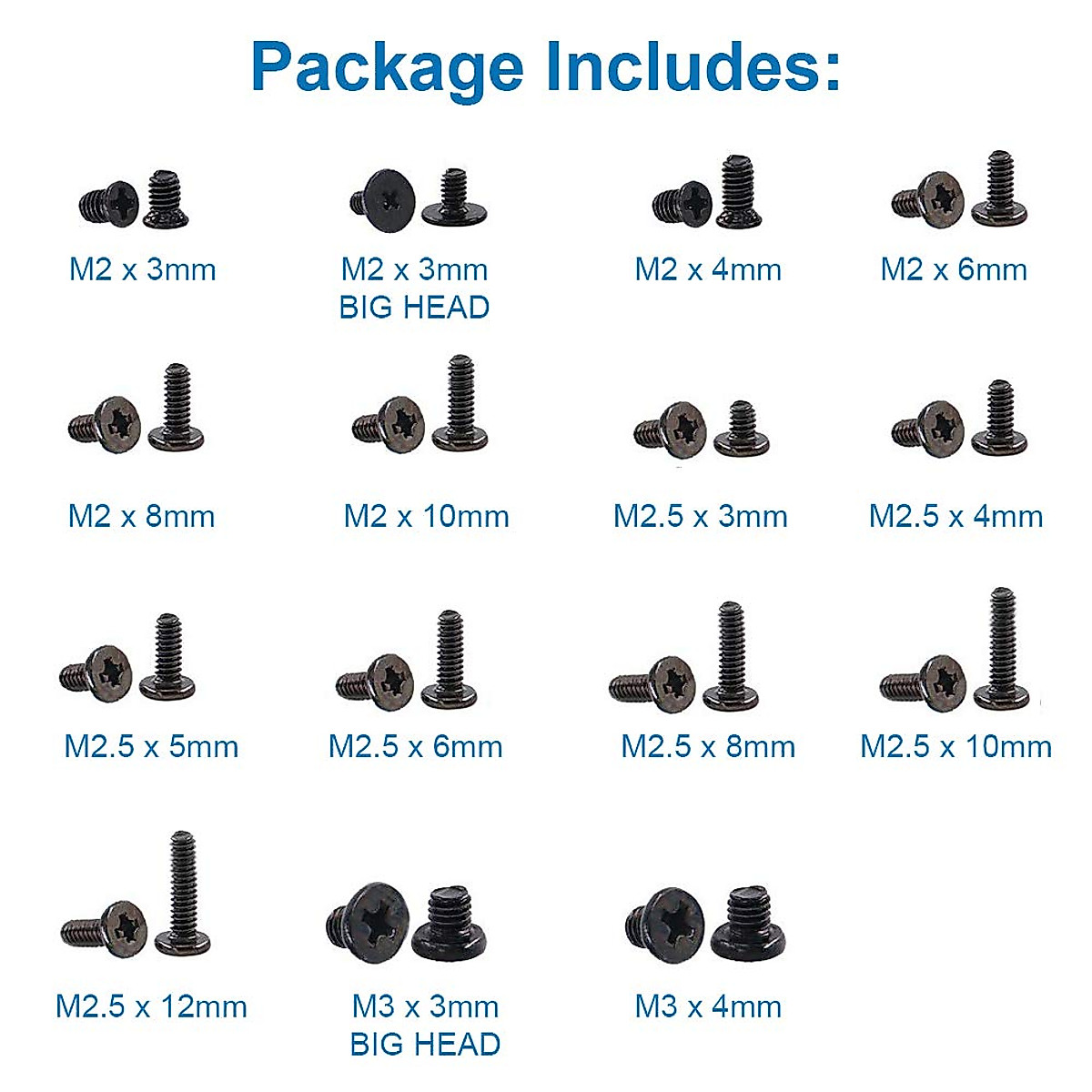 MMOBIEL 450 pcs Laptop Notebook Computer Replacement Screws Kit for HP, IBM, Lenovo, Toshiba, Gateway, Samsung, Dell, Sony, Acer, Asus, SSD Hard Disk SATA
