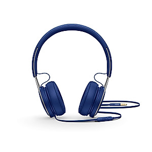 Beats Ep Wired On-Ear Headphones - Battery Free for Unlimited Listening, Built in Mic and Controls - Blue