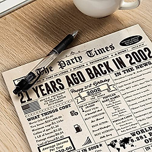 Unique 21st Birthday Card Gift Ideas, Funny 21st Birthday Party Decorations for Her Him, Best 21 Year Old Birthday Gifts for Son Daughter,Jumbo 21 Birthday Gifts for Boys Girls Niece Nephew…