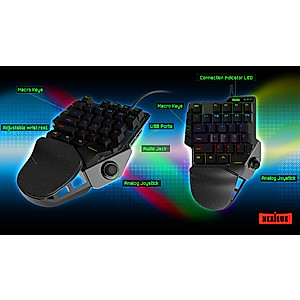 NEXiLUX Pro Gaming Keyboard and Mouse Combo Compatible with PlayStation 4, PlayStation 3, Xbox One, Xbox 360, Switch, Switch Lite and PC, NXL-95237