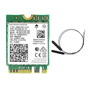 LIAN MO for Intel Wireless-AC 8265 Dual Band 2.4G/5Ghz WiFi Bluetooth WLAN for 8265NGW NGFF 802.11ac 867Mbps 2x2 MU-MIMO BT 4.2 Card