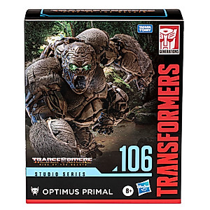 Transformers Toys Studio Series Leader Rise of The Beasts 106 Optimus Primal Toy, 8.5-Inch, Action Figure for Boys and Girls Ages 8 and Up