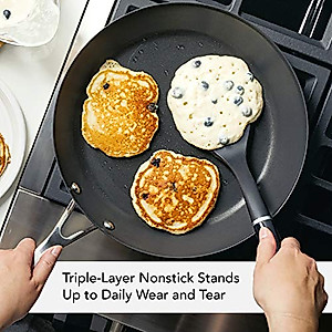 KitchenAid 3-Ply Base Brushed Stainless Steel Nonstick Fry Pan/Skillet, 12 Inch