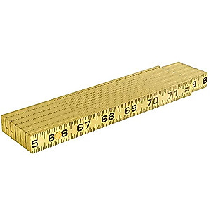 Klein Tools 910-6 Folding Ruler 6-Foot, Durable Fiberglass, Inside Reading