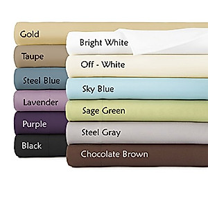 Southshore Fine Linens® - Oversized Flat Sheets Extra Large - 132 Inches x 110 Inches (Bright White)